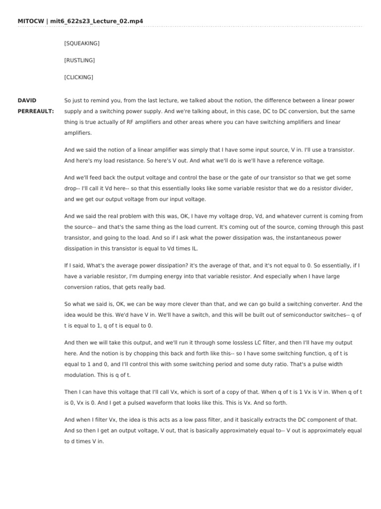1 T2cNEjxRklOFdot5MgBWsWWWb4ulFn Transcript | PDF | Electrical Network ...