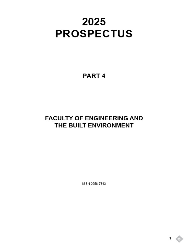 TUT Engineering Prospectus 2025 | PDF | University And College ...