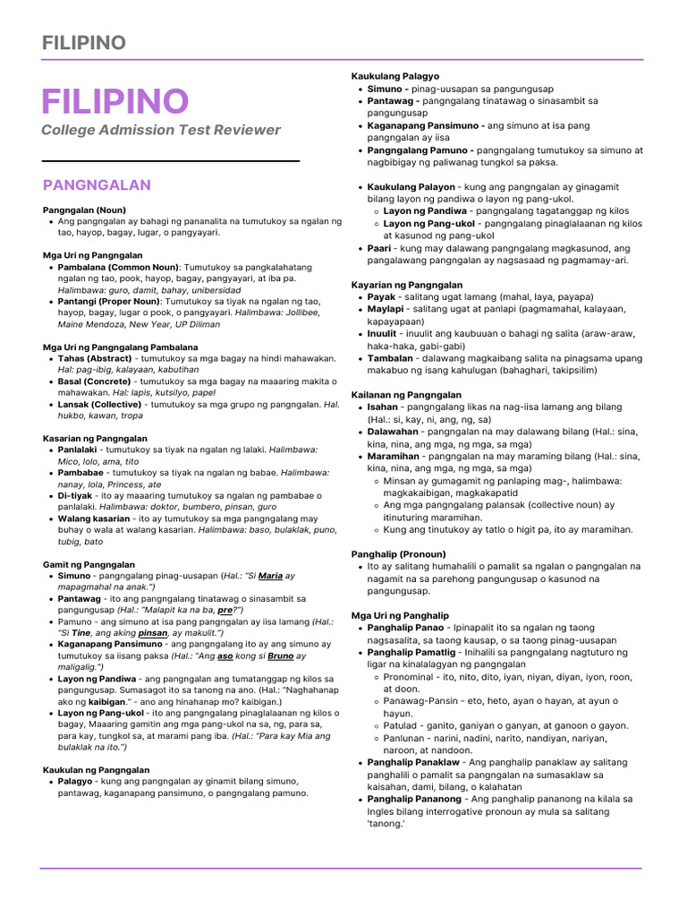 FILIPINO | PDF
