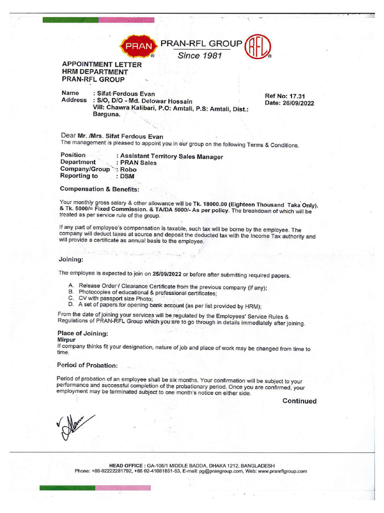 Pran RFL Group 1 Merged | PDF