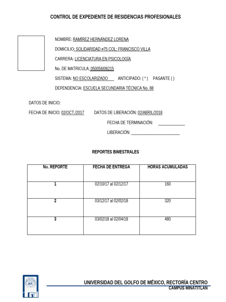 Formatos Resid. | PDF