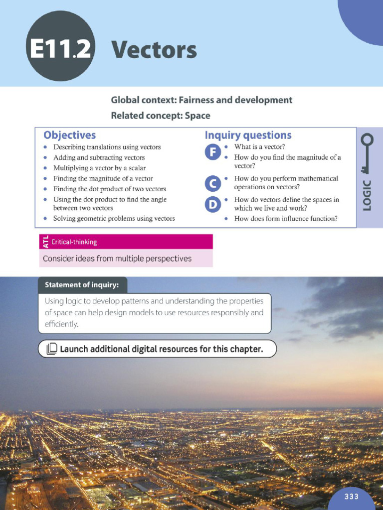 MYP XTD Vectors Chapter | PDF