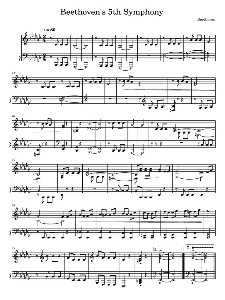 Beethovens Th Symphony | PDF | Symphony | Musical Compositions