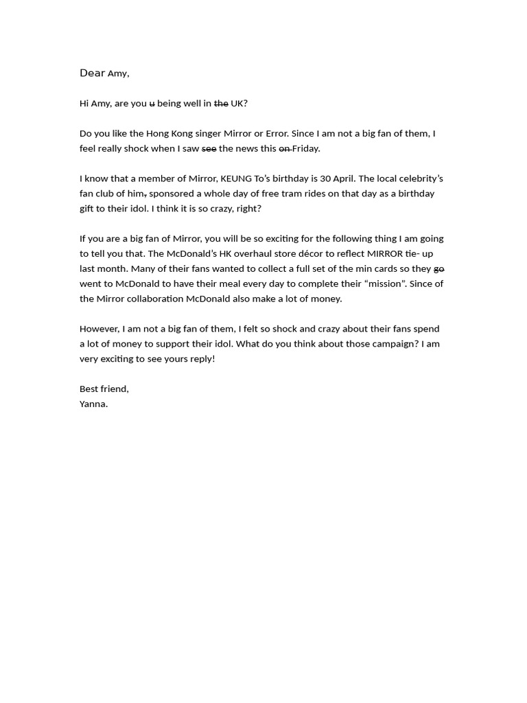 Dear Amy | PDF