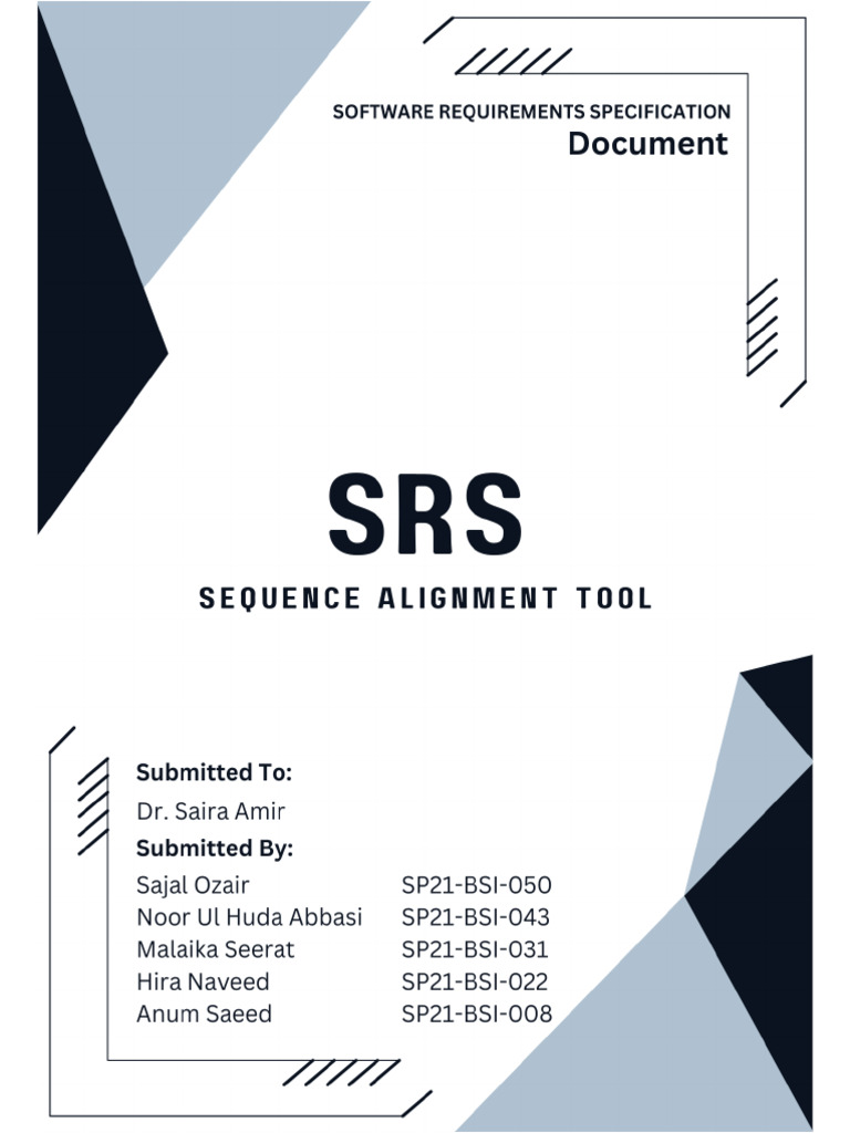 Software Requirements Specification | PDF | Sequence Alignment | Graphical User Interfaces