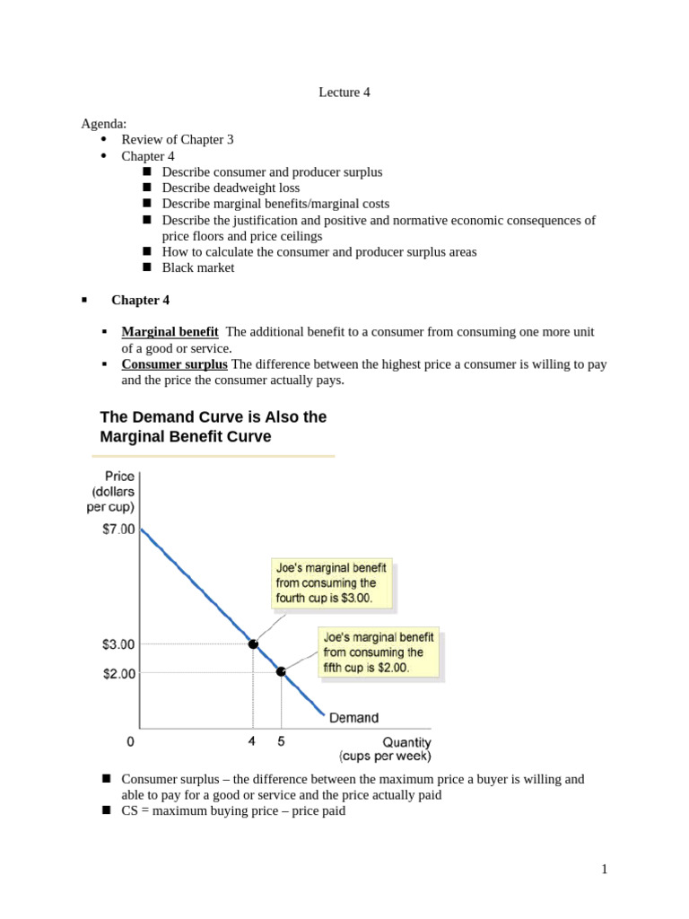 Lecture4 Macroeconomics Scheiding | PDF | Economic Surplus | Economic Equilibrium