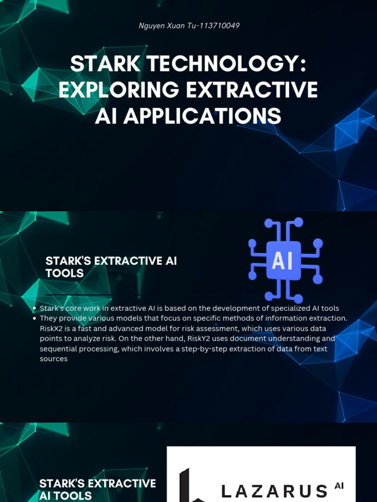 Stark Technology: Exploring Extractive Ai Applications: Nguyen Xuan Tu ...