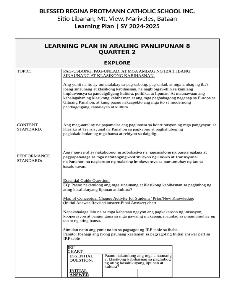 Ap8 LP Quarter 2 | PDF