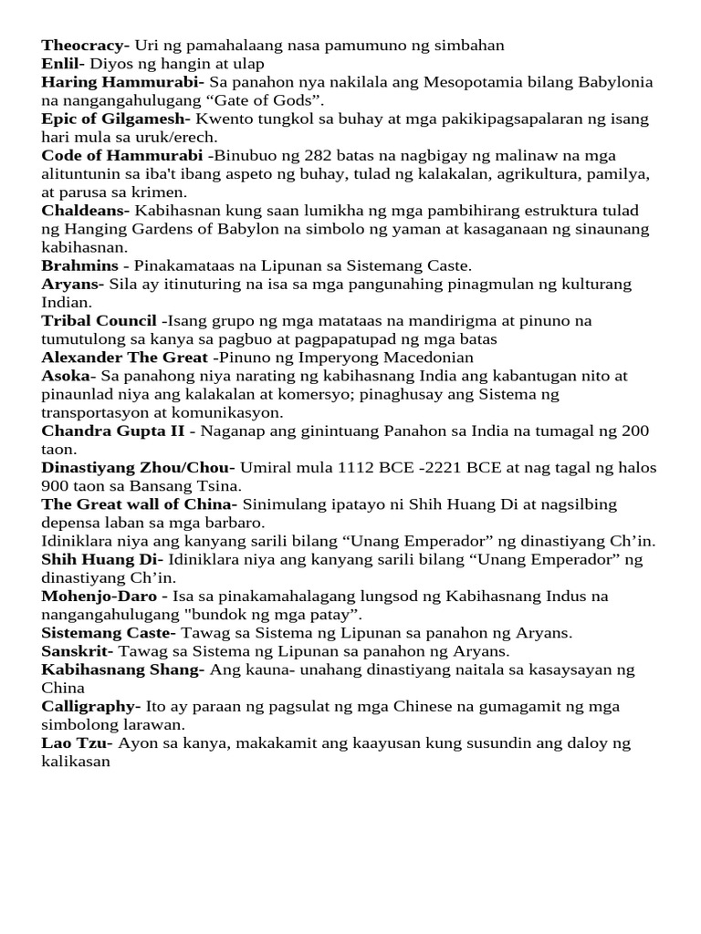 Ap8 Q2 Reviewer | PDF