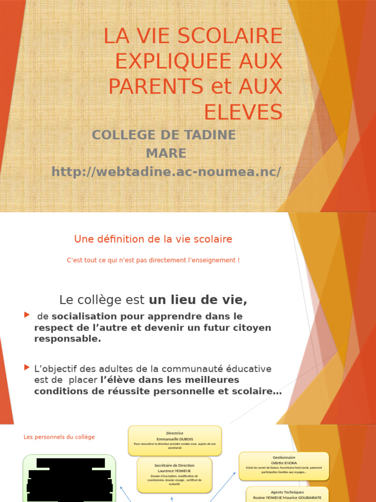 Vie Scolaire : Guide pour Parents et Élèves | PDF | Allaitement