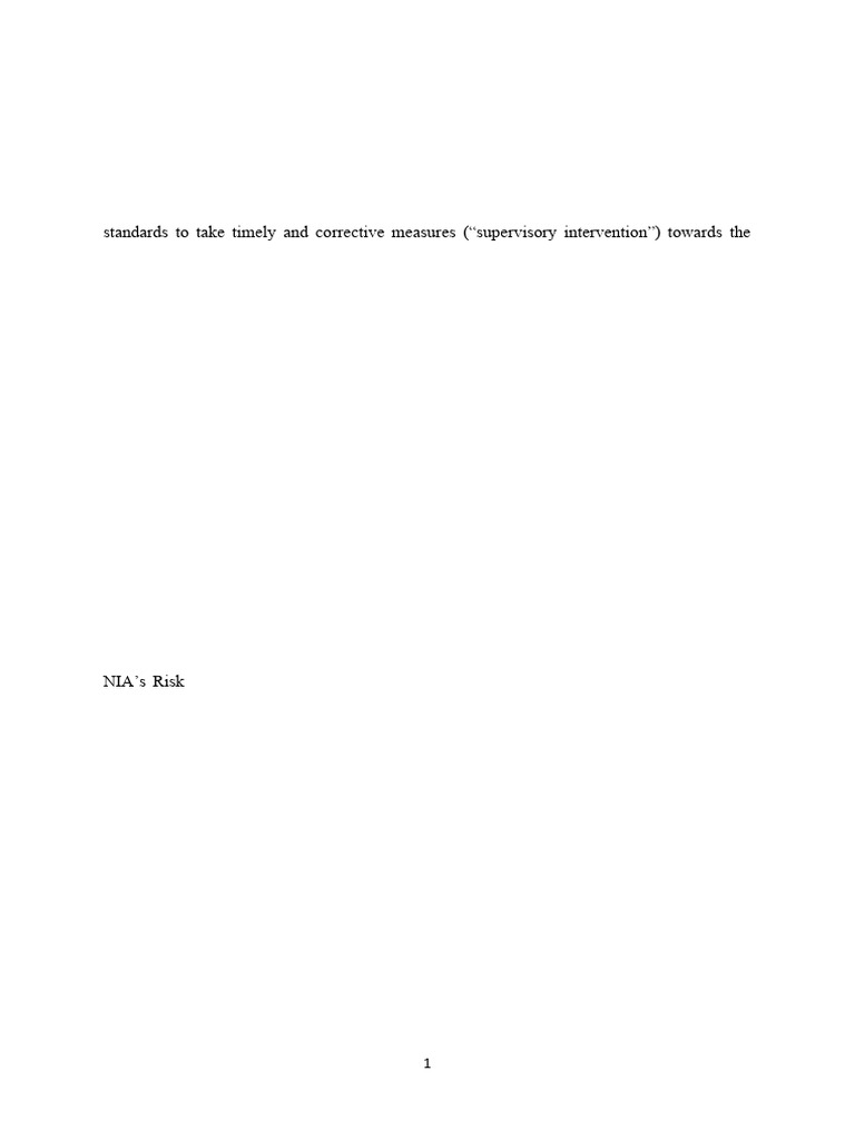 Supervisory Intervention Guide 2024 | PDF | Insurance | Risk