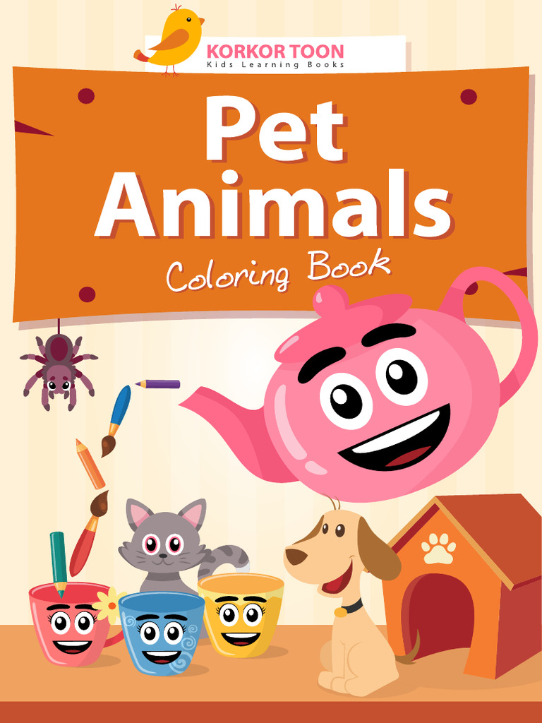 Pet Animals Coloring Book | PDF