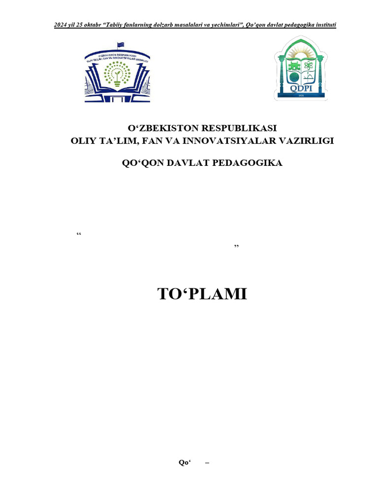 Tezis - Qoqon | PDF