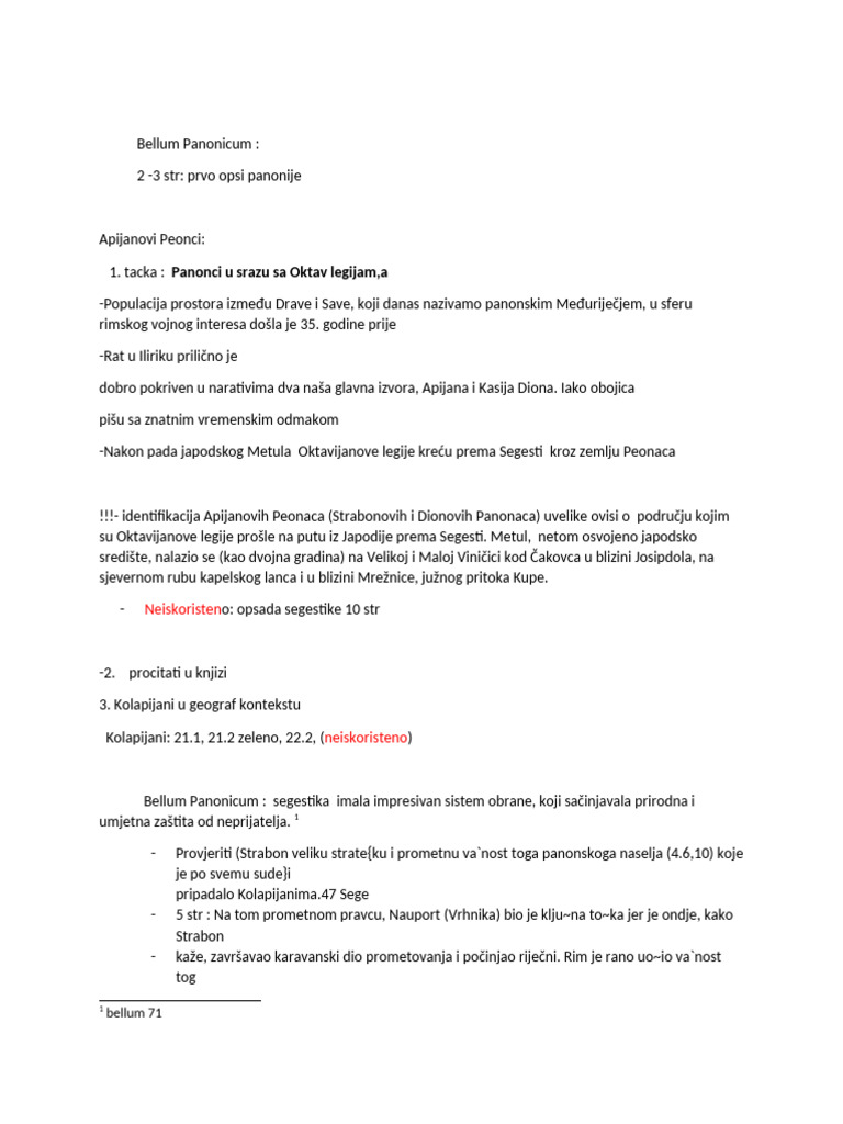Teze Bellum Panonicum I Apian Peonc | PDF
