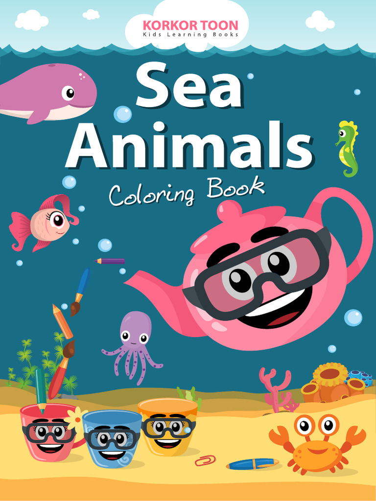 Sea Animals Coloring Book | PDF