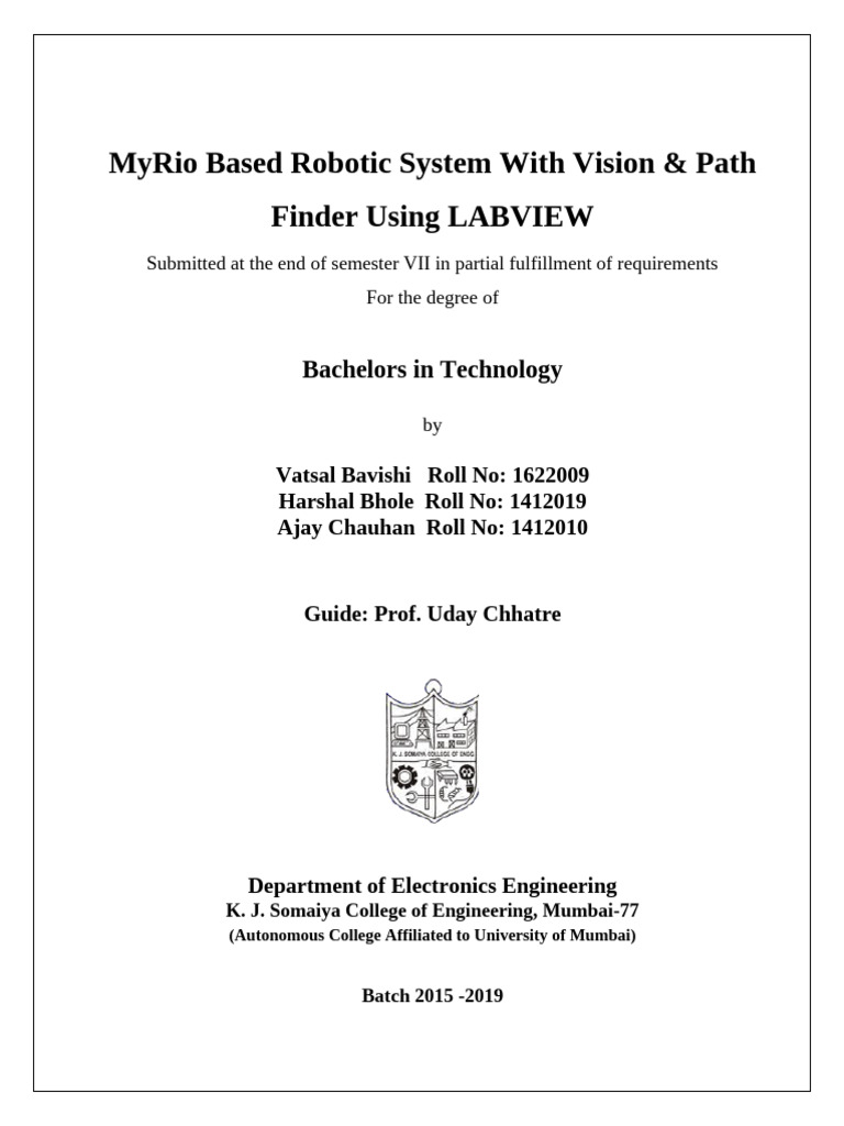 vision robot | PDF | Robot | Robotics