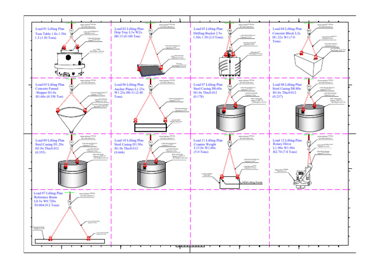Combile Lifting Plan 80 tons hook block-Model.pdf beam drawing | PDF