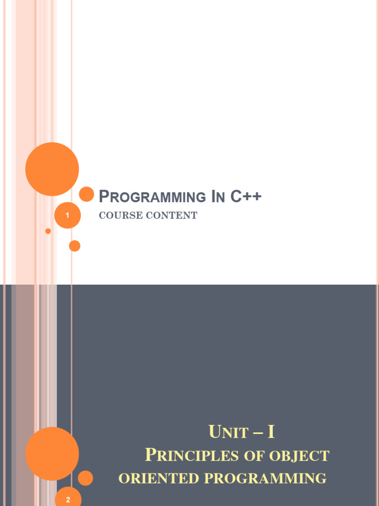 c++ . chapter1 | PDF | Object Oriented Programming | Class (Computer Programming)