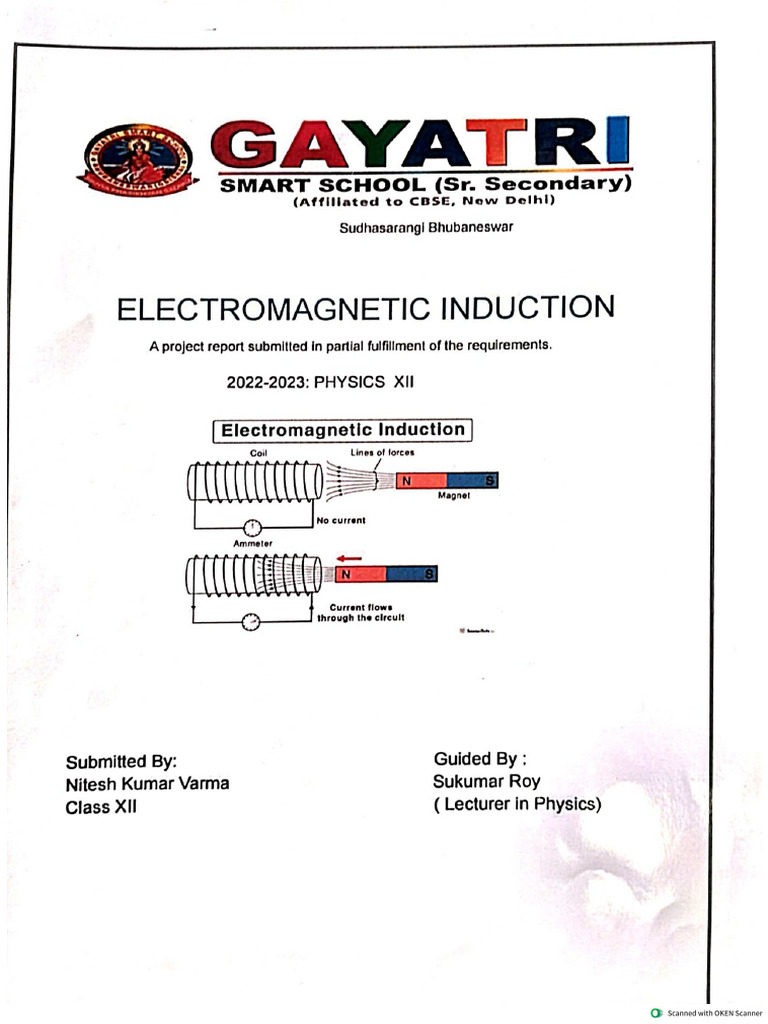 Electro Magnetic Junction Phy Project For Girls | PDF