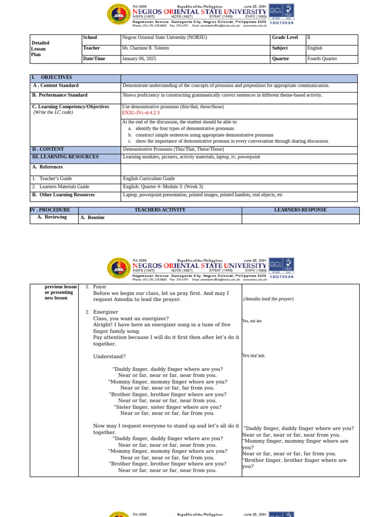 For Final DLP Demo | PDF | Pronoun | Plural