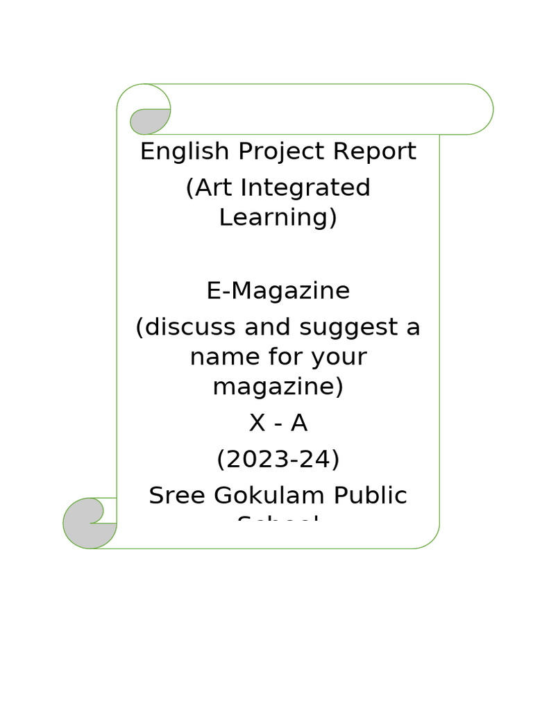 Art Project Grade X Group Work | PDF | Learning