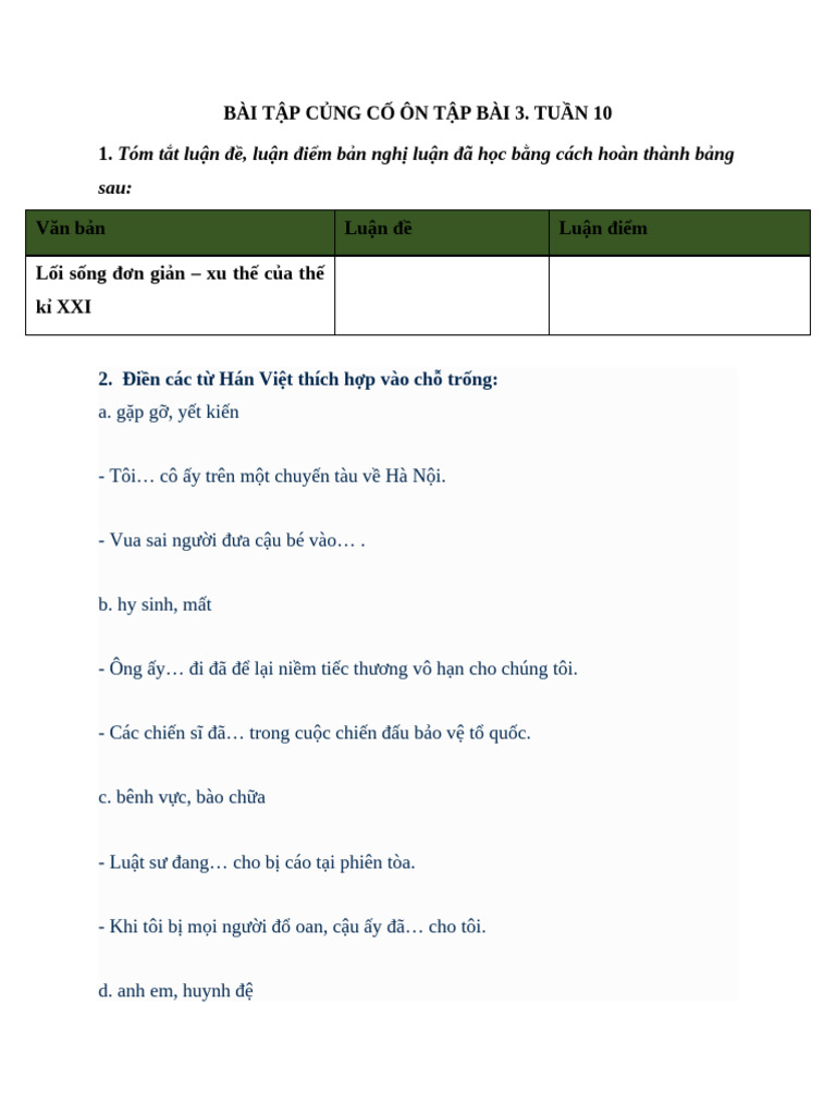 LMS - VĂN 8 - TUẦN 10 | PDF