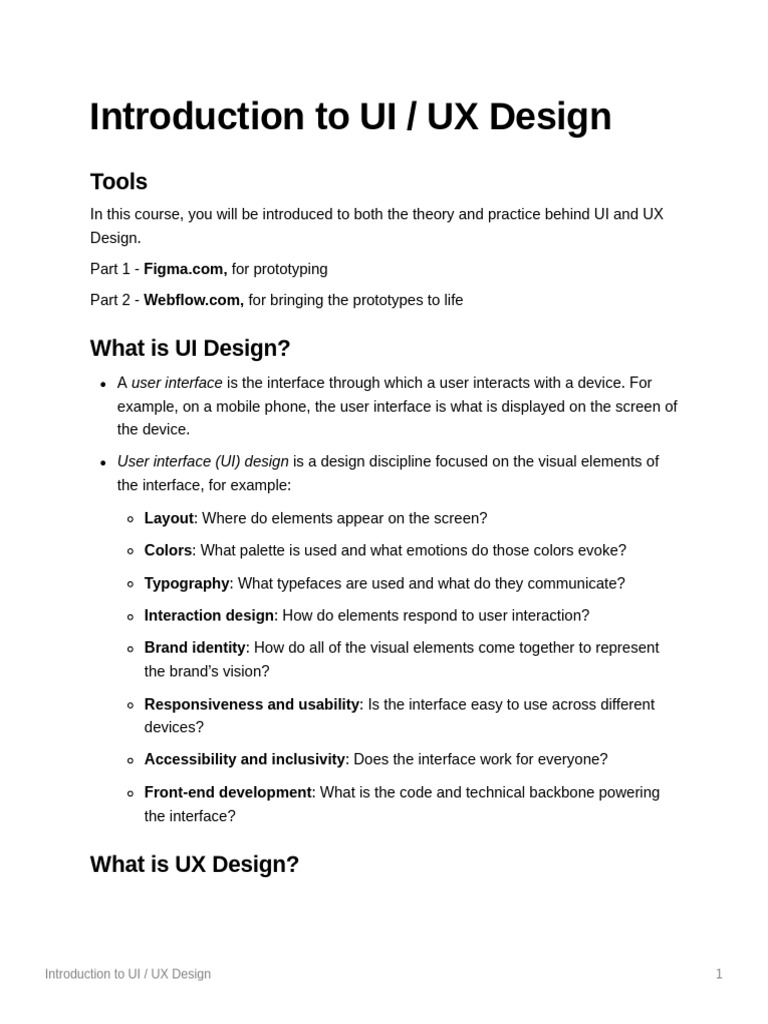 Introduction - To - UI - UX - Design | PDF | User Interface | Computer Science