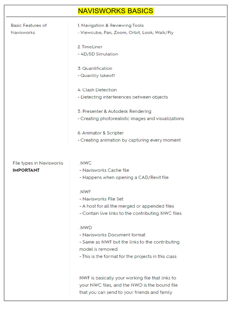 Naviswork 4 | PDF | Autodesk Revit | Computing