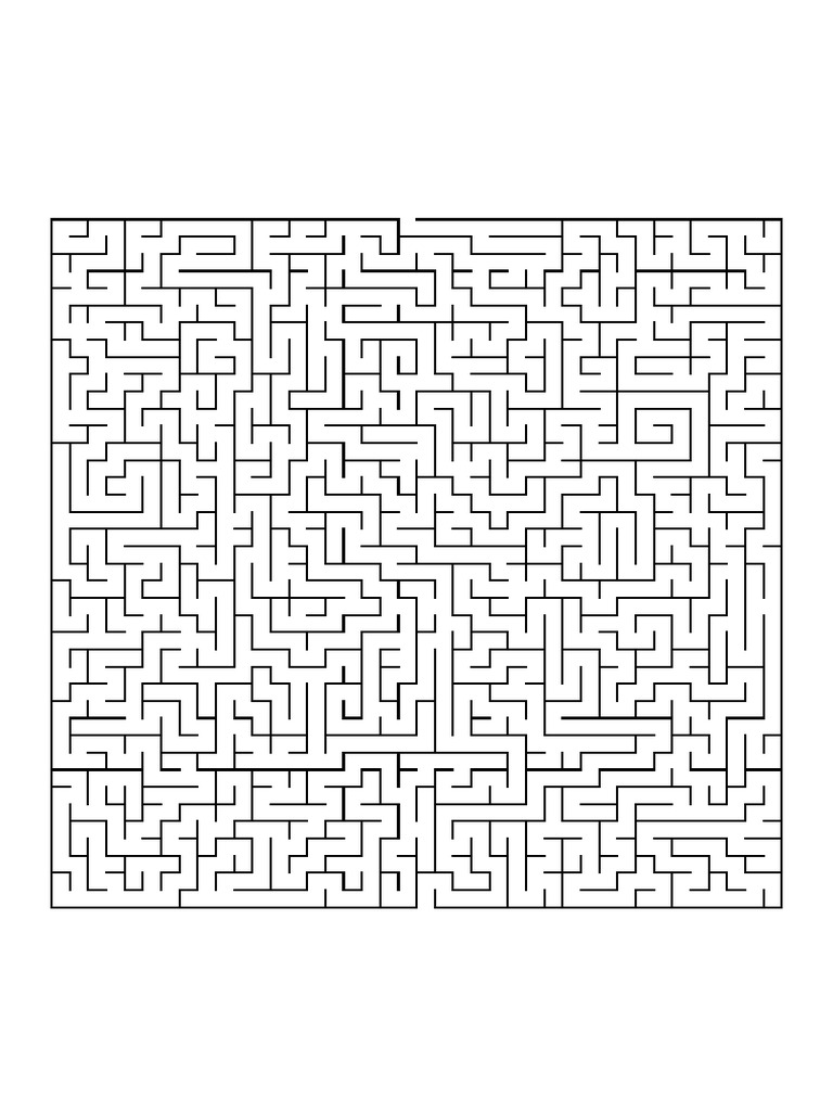 40 by 40 Orthogonal Maze | PDF