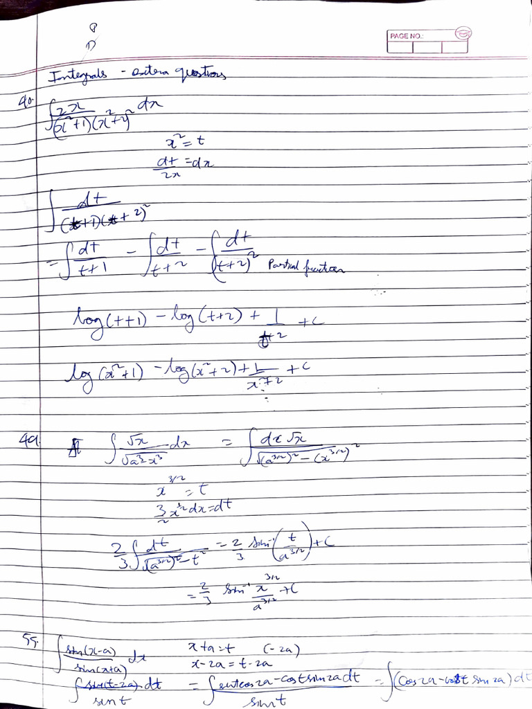 Mathematical Expressions Document | PDF
