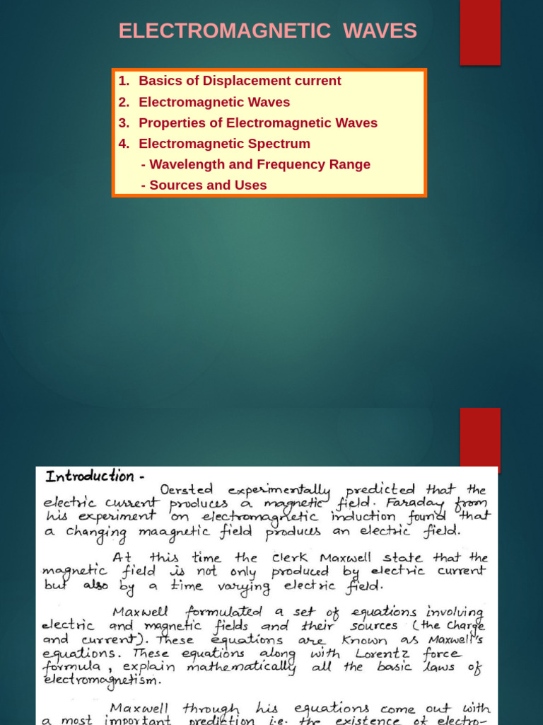 Electromagnetic Waves | PDF | Waves | Electromagnetic Radiation