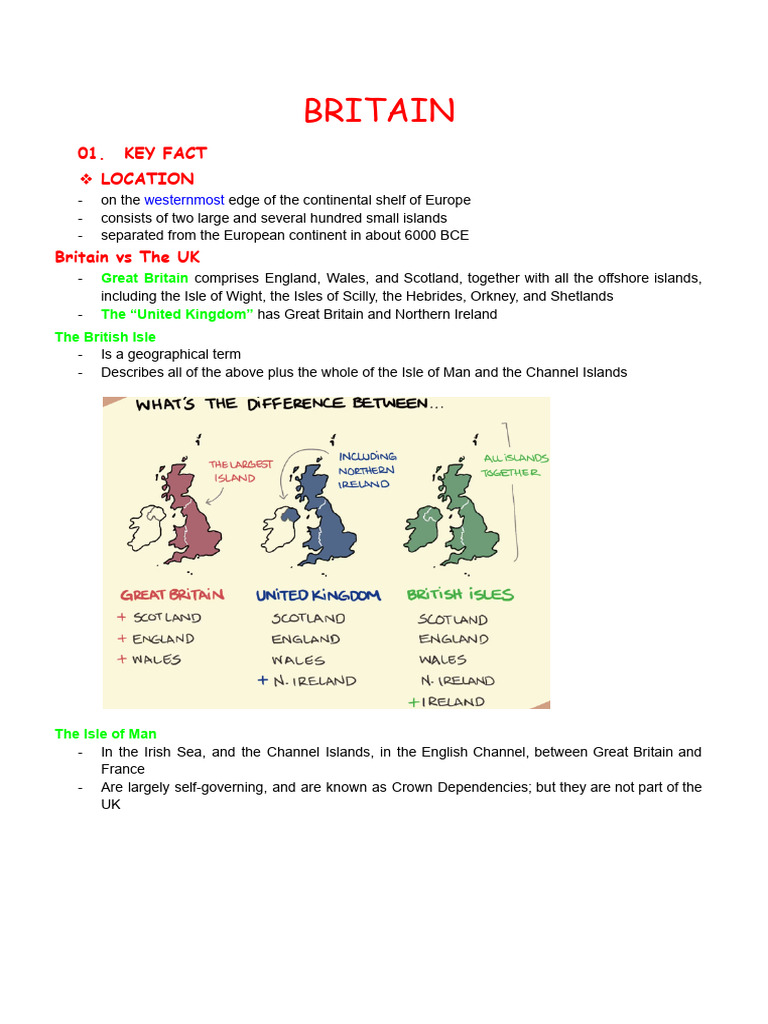 BRITAIN | PDF | Celts | Wales