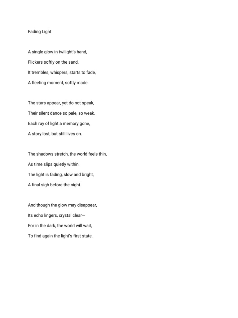 Fading Light | PDF