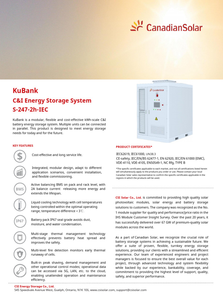 0.5P 1000V CS-Datasheet-KuBank IEC V1.1-2023.11 | PDF | Electricity ...