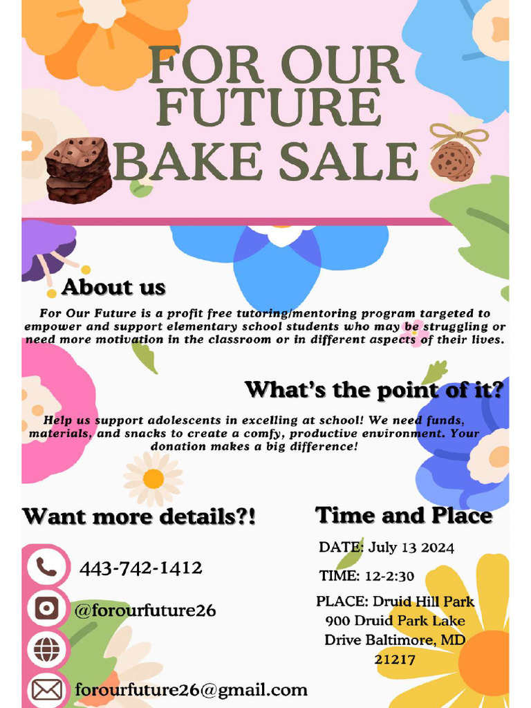 Bake Sale Info | PDF