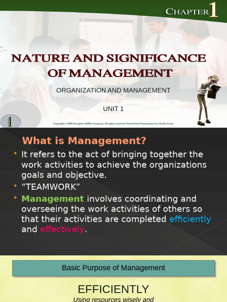 Unit 1 Introduction To Management 1 | PDF | Business | Social Psychology
