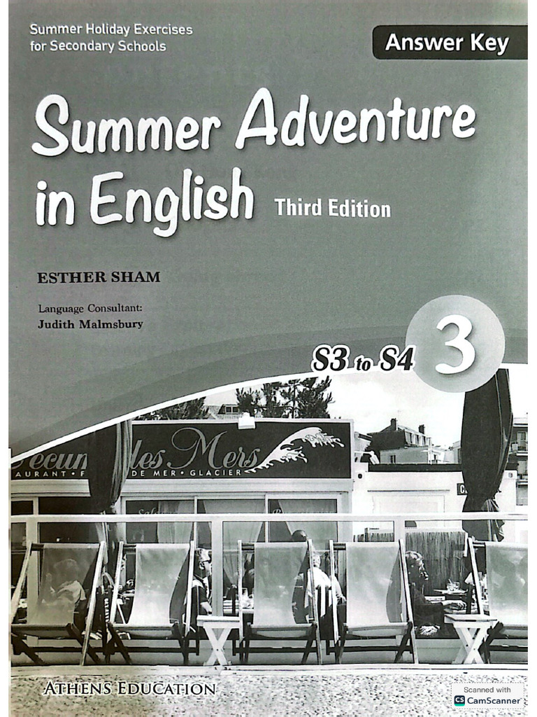 Summer Adventure in English S3-S4 | PDF