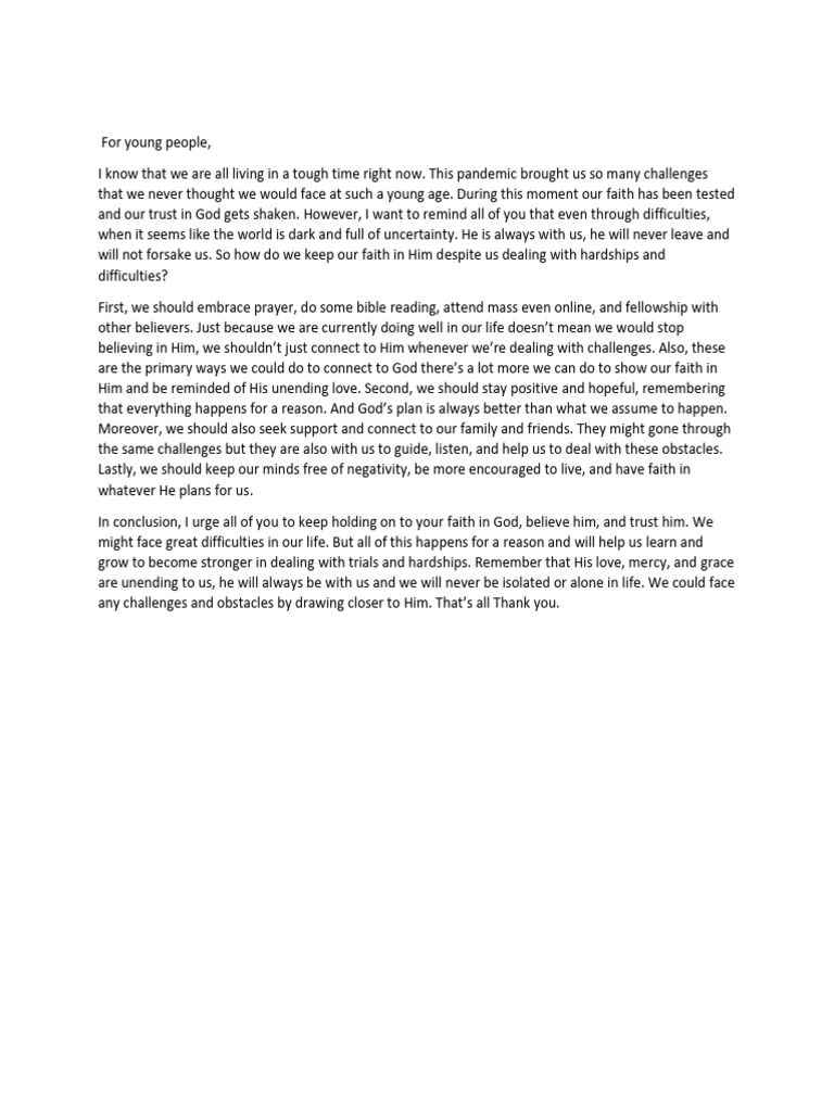 English Speech | PDF