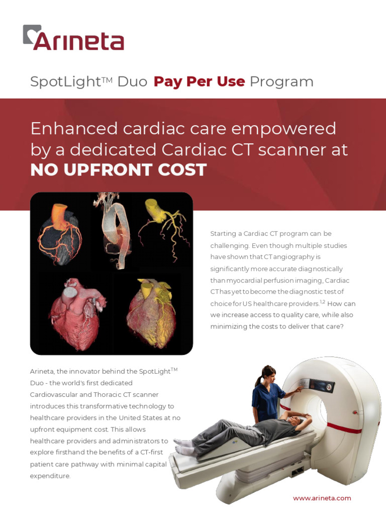 Arineta Cardiac CT Flyer-SpotLight-Duo-new-logo | PDF | Ct Scan ...