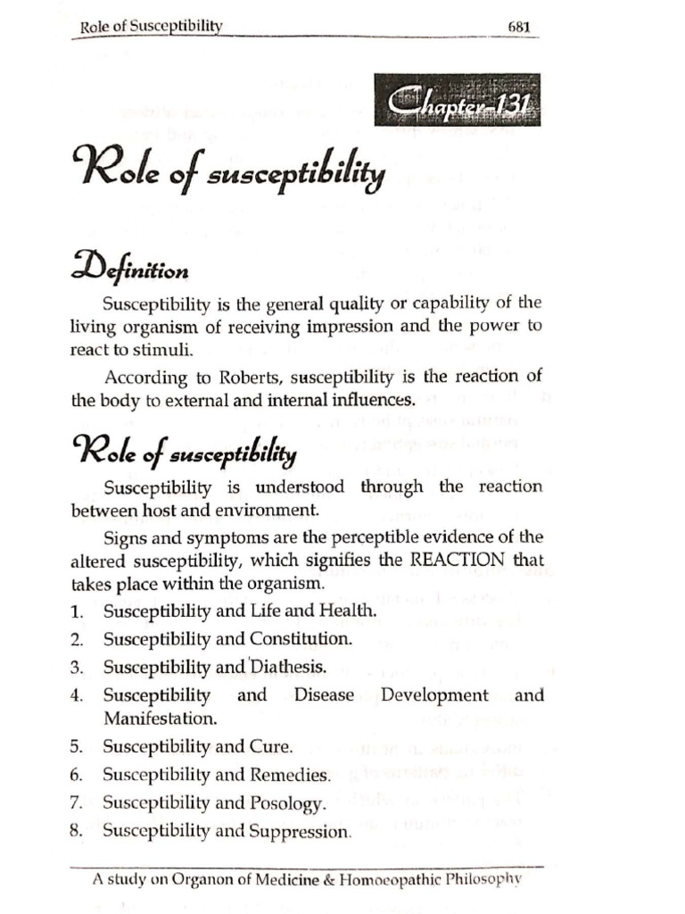 Susceptibility | PDF