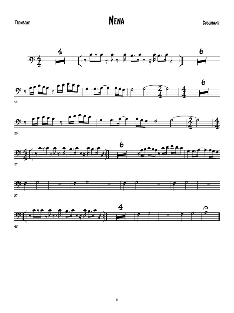 Nena - Trombone | PDF