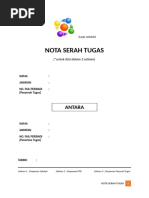 Format Terkini Nota Serah Tugas 2022 | PDF