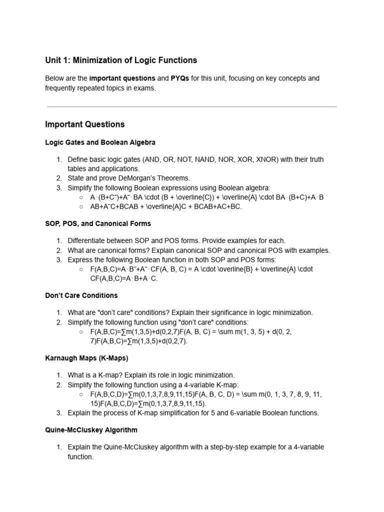 digital 1 | PDF | Mathematical Logic | Mathematics