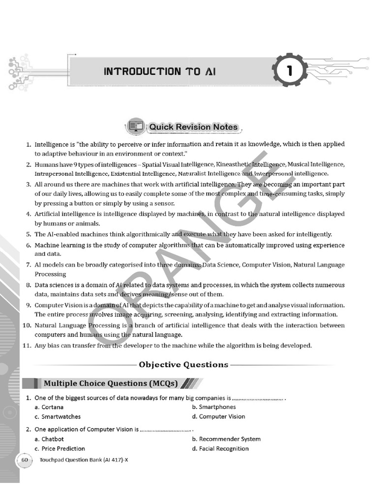 X Ai Unit 1 2 Qa | PDF