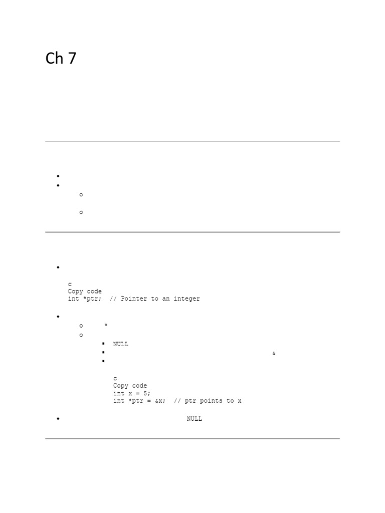 Ch 7 Deitel How To Program Pdf Pointer Computer Programming