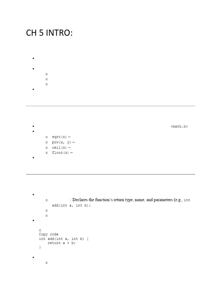 CH 5 pf | PDF | Parameter (Computer Programming) | Scope (Computer Science)