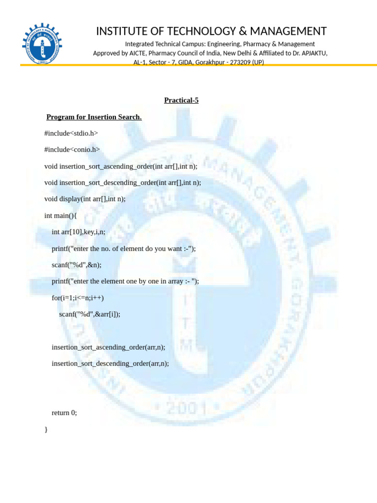 DAA Lab (1 To 5) | PDF