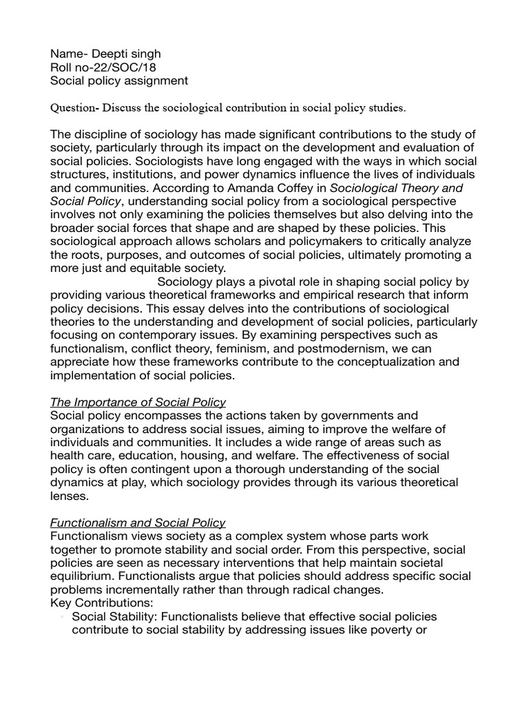 Blank 22 | PDF | Sociology | Policy