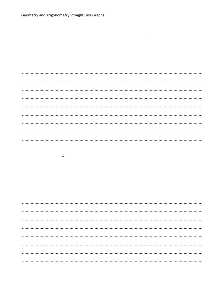 Grade 8 Geometry: Straight Lines | PDF | Line (Geometry) | Elementary ...
