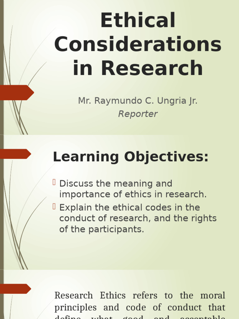 Ethical Considerations in Research | PDF | Social Psychology